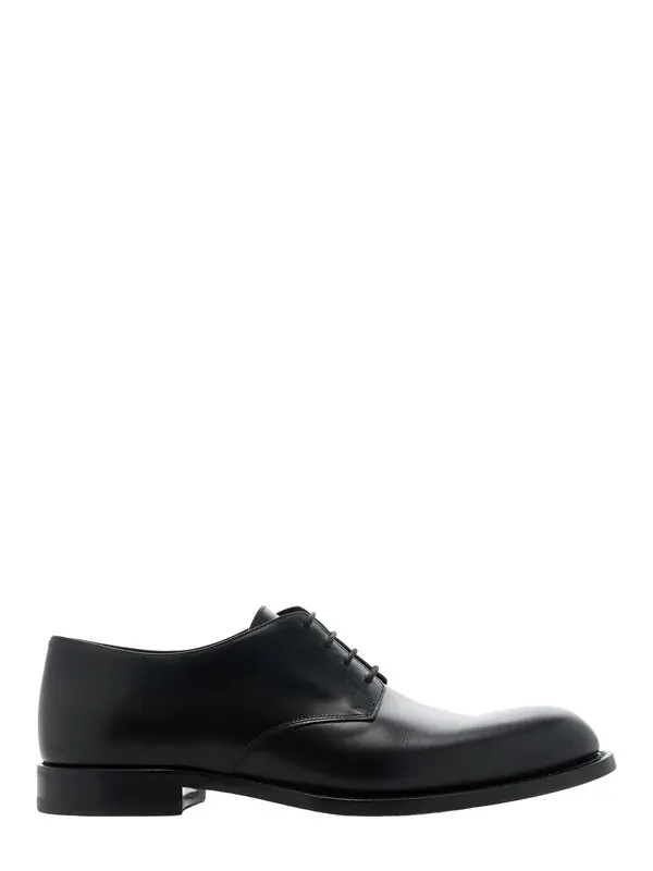 THE ROW Novus Leather Derby Shoes - Black