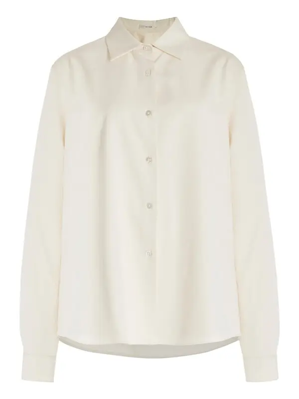 THE ROW Maigrette Silk Shirt - Ivory