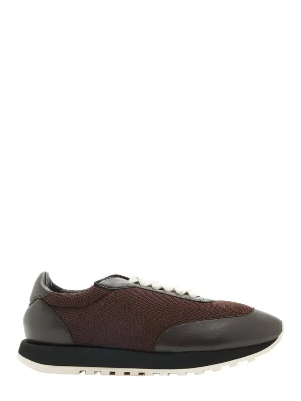 THE ROW Owen Leather-trimmed Sneakers - Multi