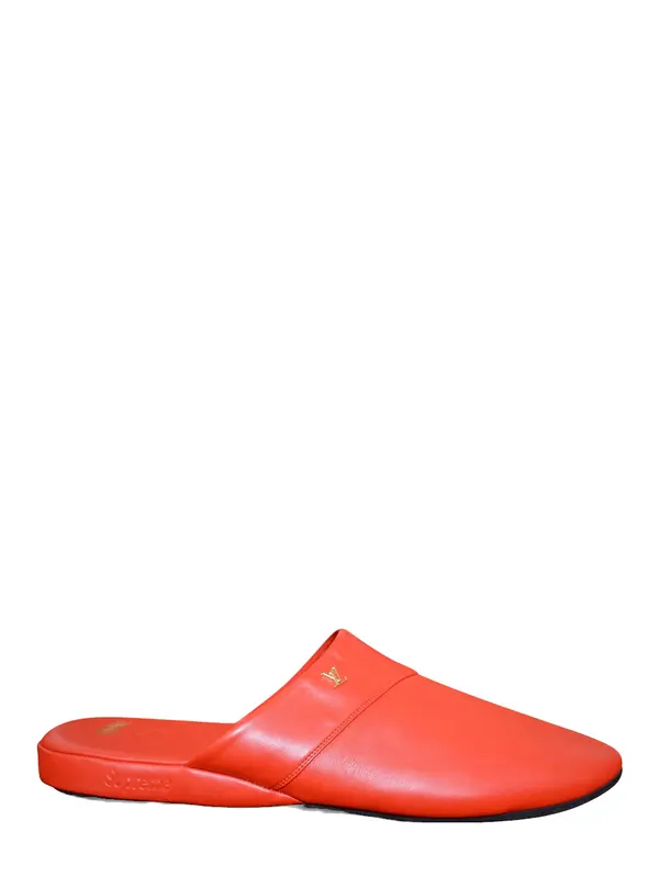 LOUIS VUITTON Supreme X Hugh Slippers - Red