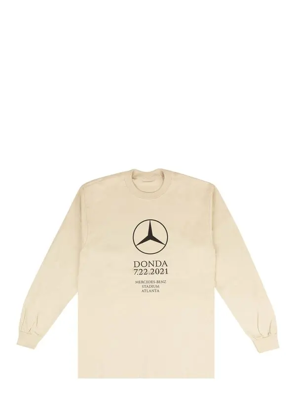 KANYE WEST Donda Listening Party Long-sleeve T-shirt - Cream