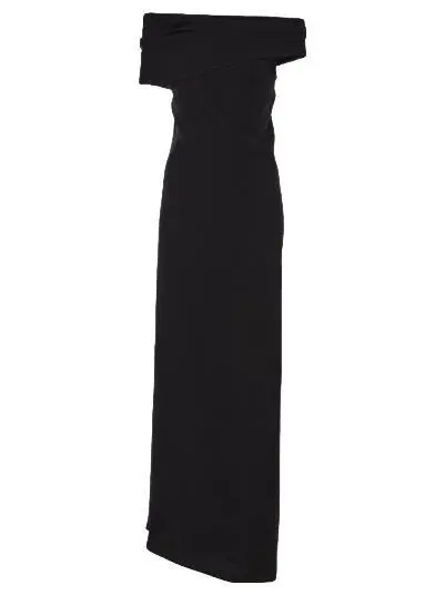 THE ROW Nassau Silk Crêpe Gown - Black