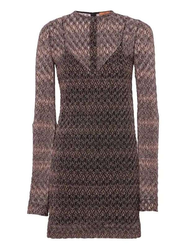 Missoni Lamé Minidress - Multicoloured