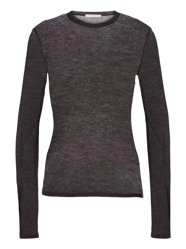 THE ROW Iverness Cashmere Top - Brown