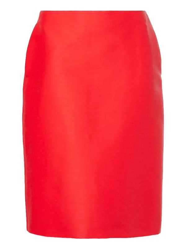 THE ROW Corinna Pencil Skirt - Red