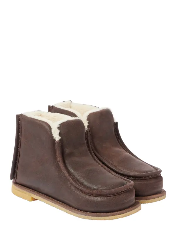 JW Anderson Suede Ankle Boots - Brown