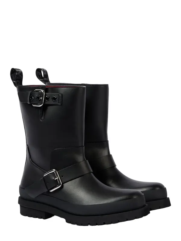 Stella McCartney Trace Faux Leather Biker Boots - Black
