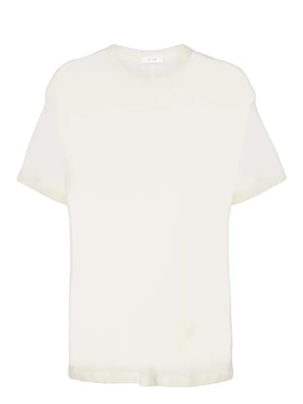 THE ROW Lila Cashmere Jersey Top - White