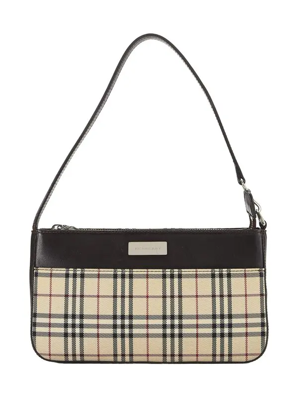 Burberry House Check Nylon Shoulder Bag - Brown