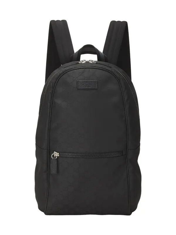 Gucci Gg Nylon Slim Backpack - Black
