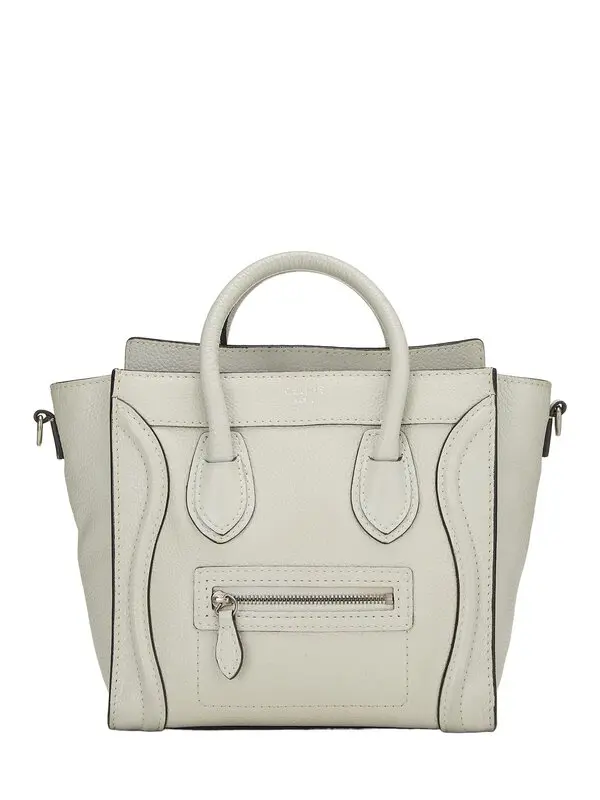 Celine Drummed Calfskin Leather Luggage - Grey