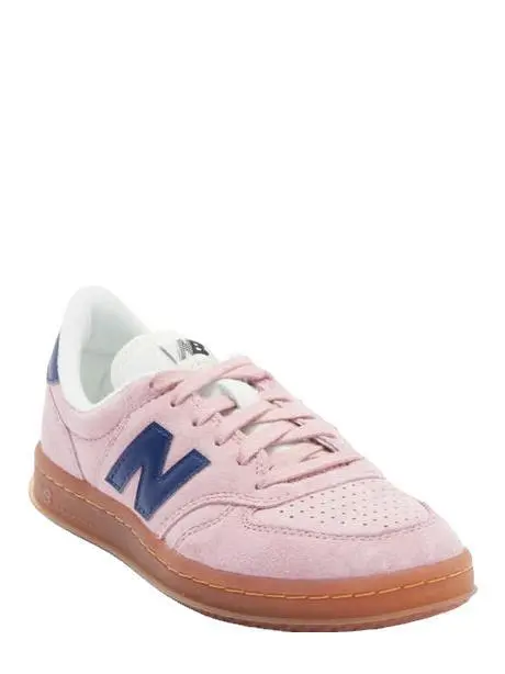NEW BALANCE T500 Tennis Sneakers - Pink Taffy/blue Oyster
