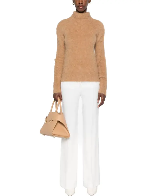 Sportmax Mock-neck Jumper - Brown