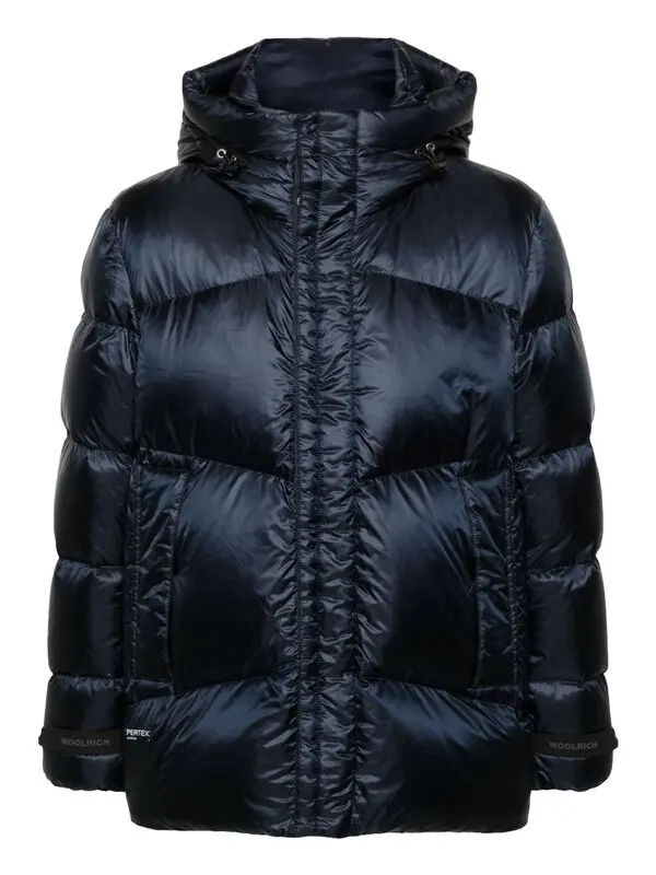 Woolrich Padded Hooded Jacket - Blue