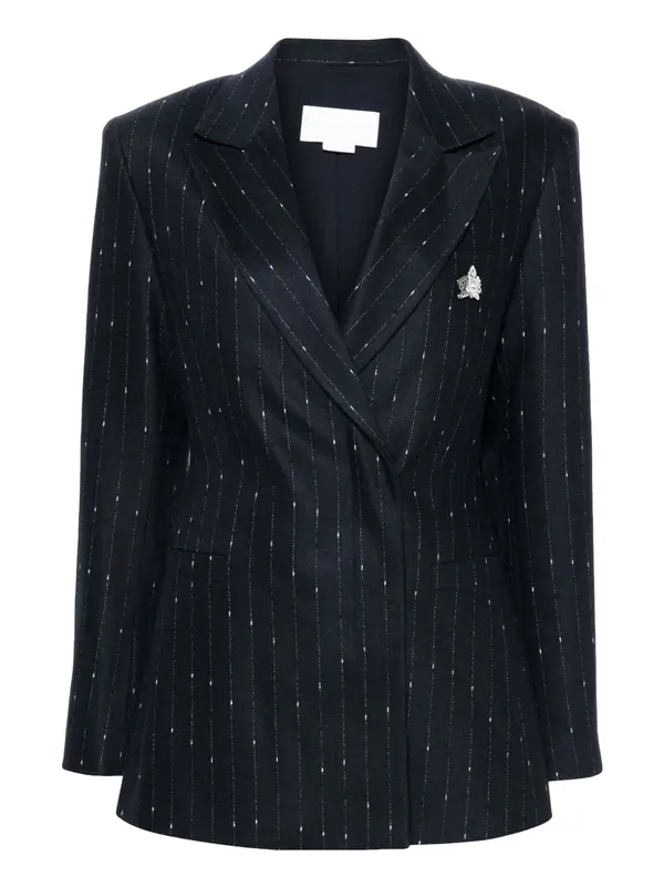 GENNY Pinstripe Blazer - Blue