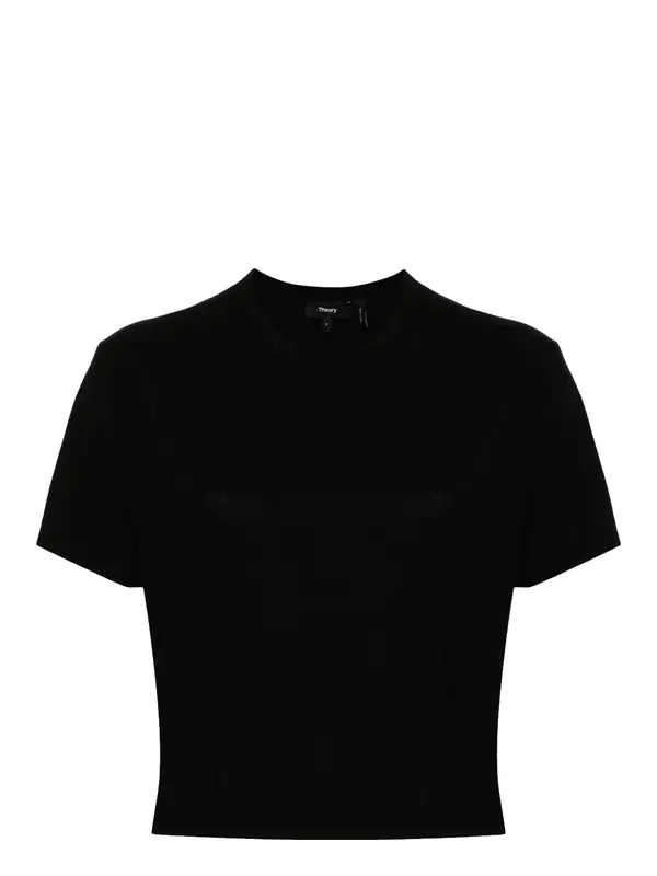 Theory Cropped T-shirt - Black