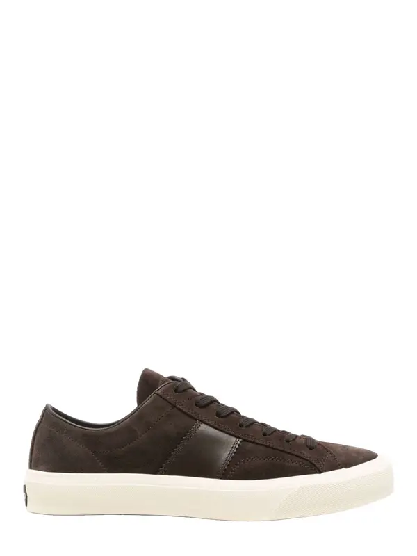 TOM FORD Leather Sneakers - Brown