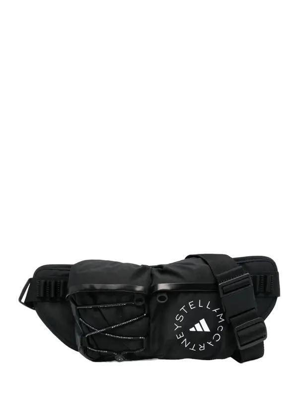 Adidas By Stella Mccartney Logo-print Belt Bag - Black