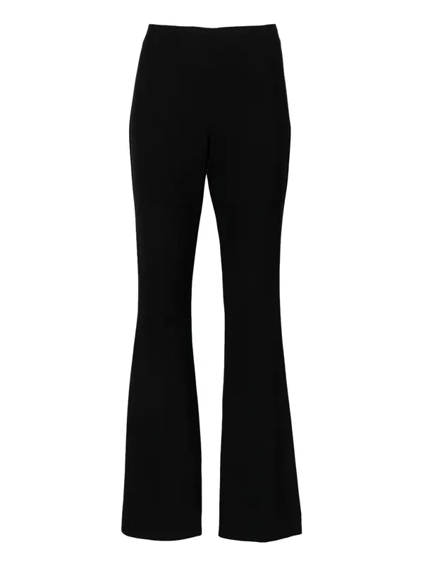 Erika Cavallini Flared Full-length Trousers - Black