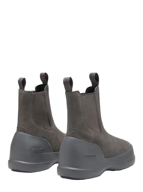 Moon Boot Luna Logo-print Boots - Grey