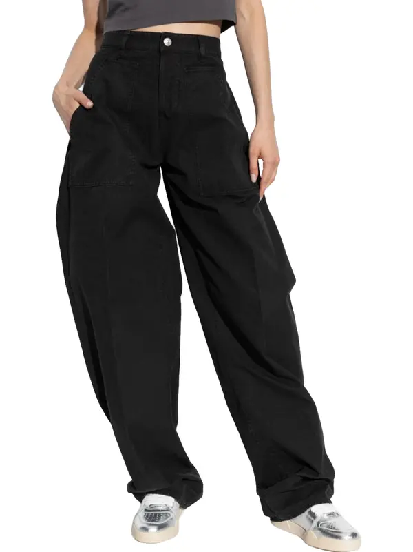 Dsquared2 High-waisted Boyfriend Trousers - Black