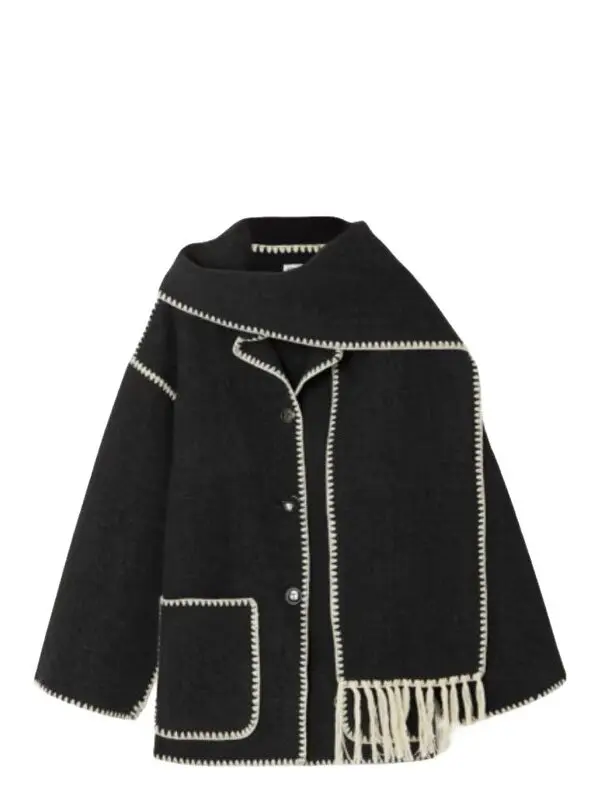 TOTÊME - TOTEME Draped Fringed Jacket
