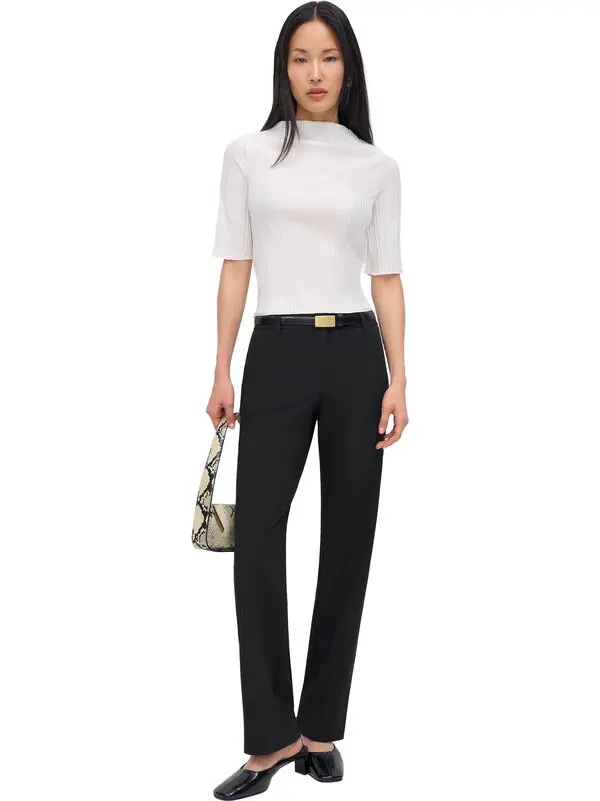REFORMATION Kelly Low Rise Pant - Black