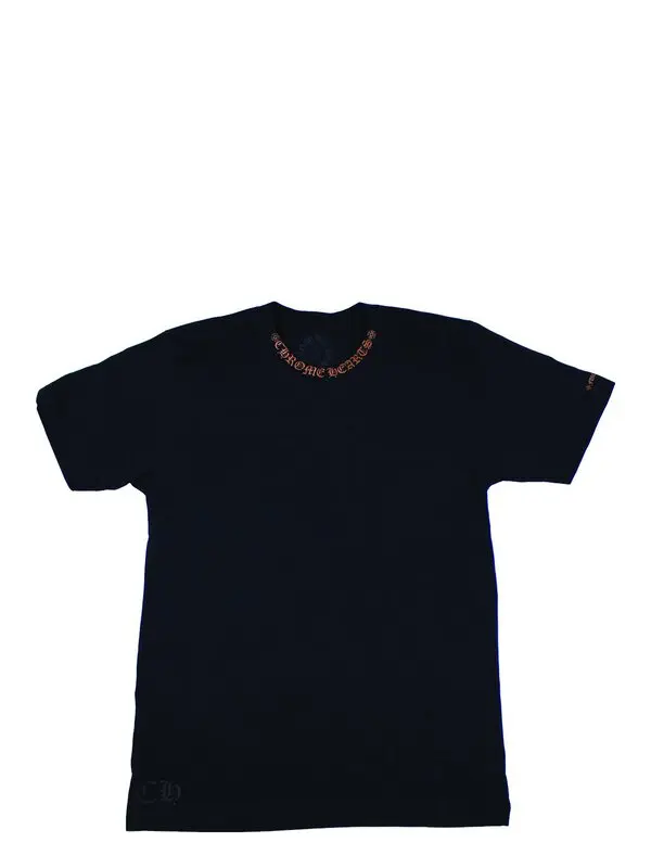 Chrome Hearts Neck Logo T-shirt - Black/brown