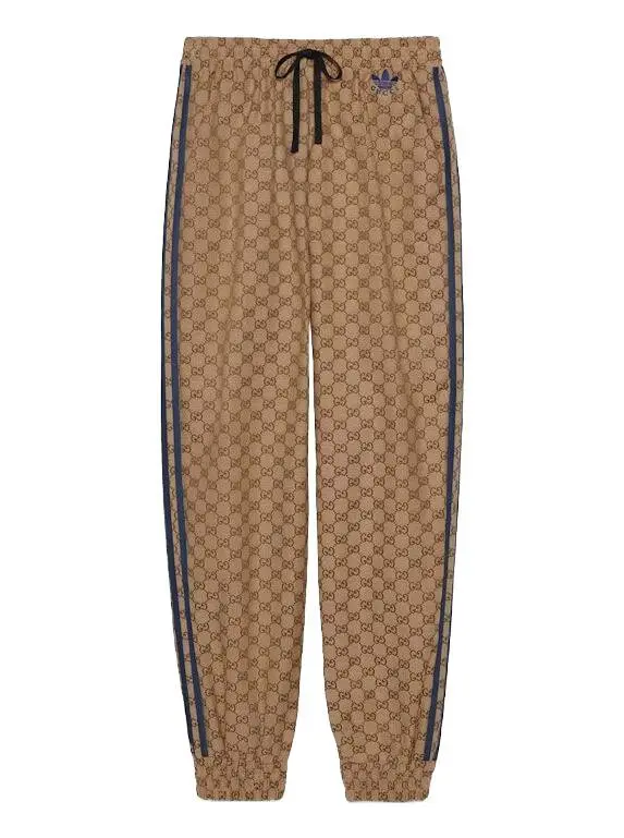 Gucci X Adidas Gg Canvas Pant - Beige/ebony