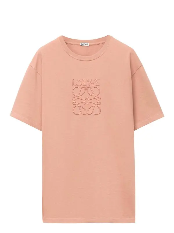 Loewe Relaxed Fit T-shirt In Cotton - Peach Bloom