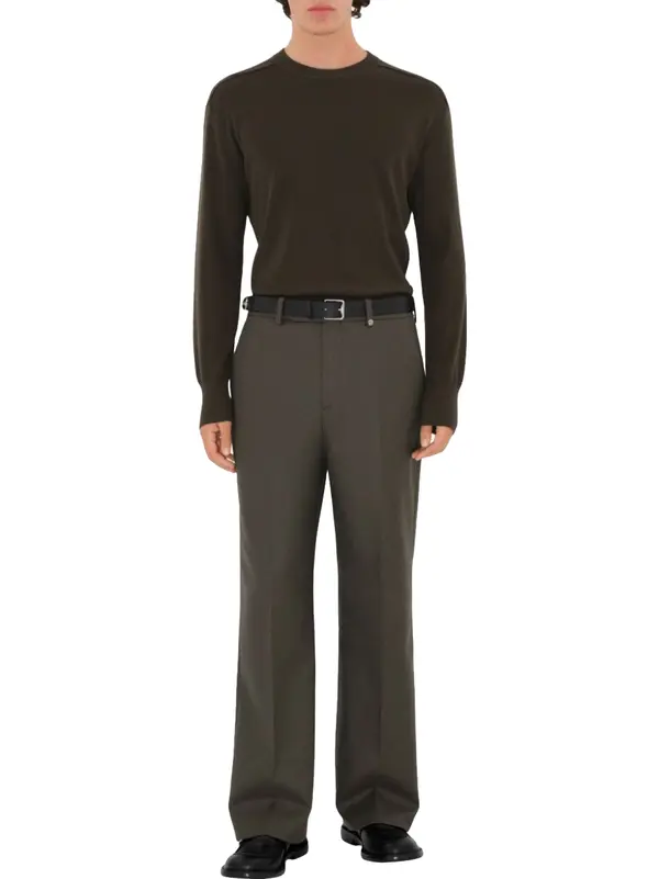 Burberry Wool Tailored Trousers - Grey