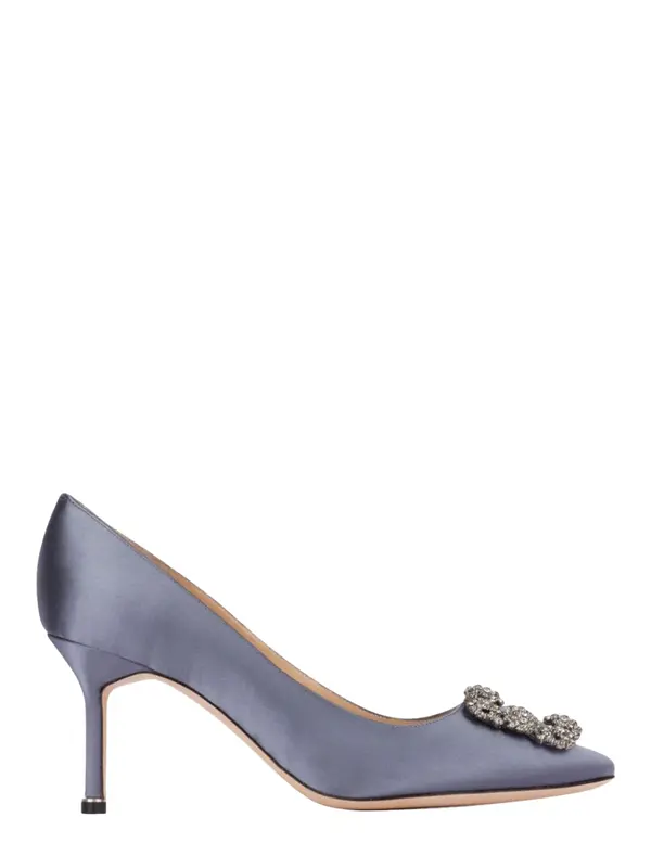 Manolo Blahnik 70mm Hangisi Pumps - Blue