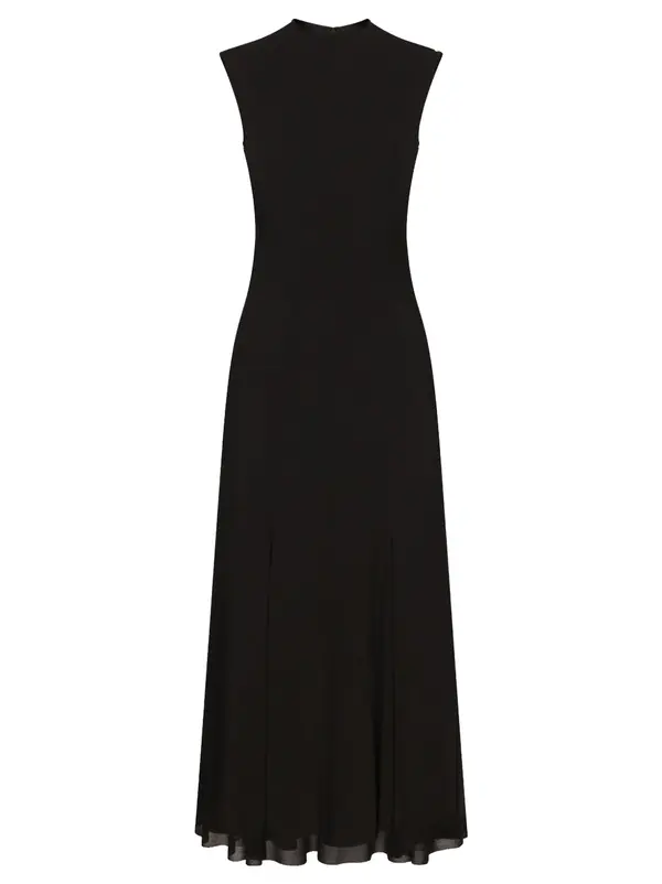 Dolce & Gabbana Sleeveless Midi Dress - Black
