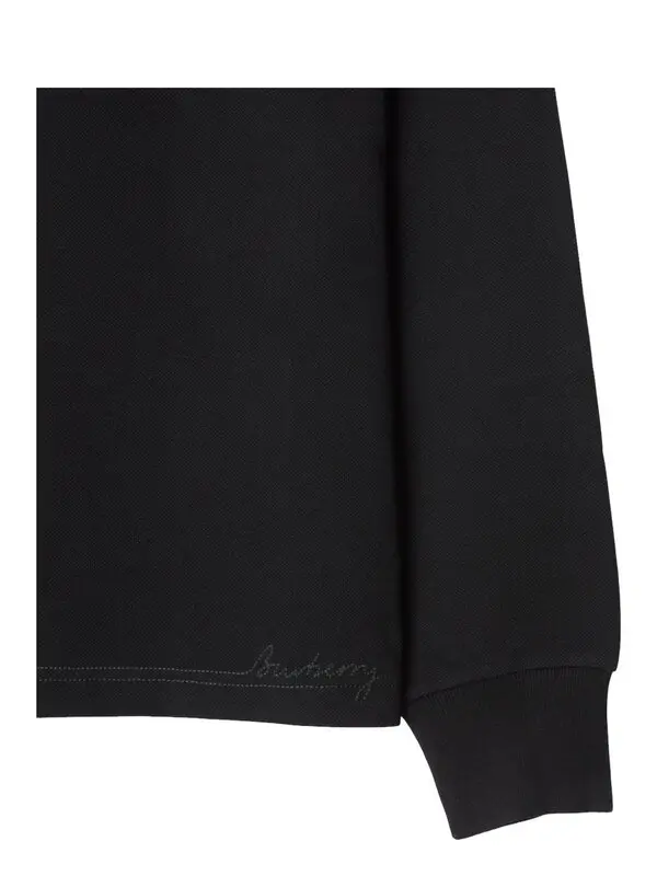Burberry Wool Polo Shirt - Black