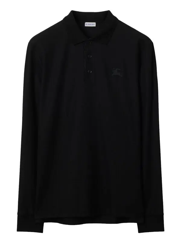 Burberry Cotton Polo Shirt - Black