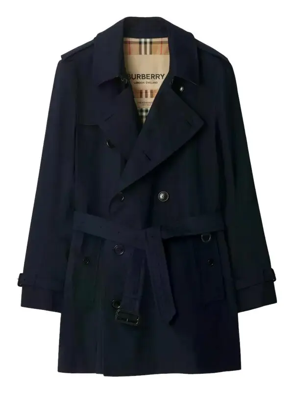 Burberry Kensington Heritage Trench Coat - Blue