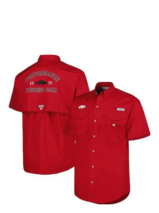 Columbia Arkansas Razorbacks Bonehead Button-up Shirt - Cardinal