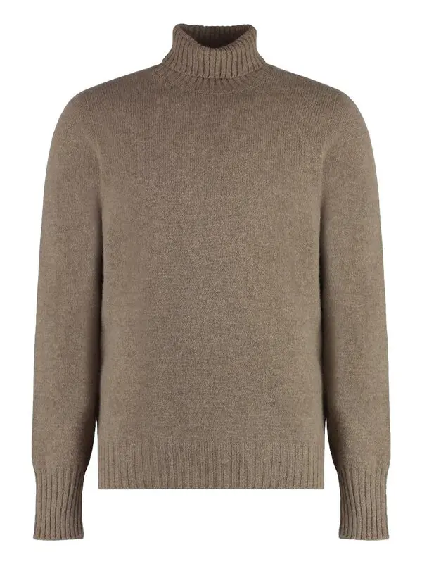 DRUMOHR Wool Turtleneck Sweater - Beige