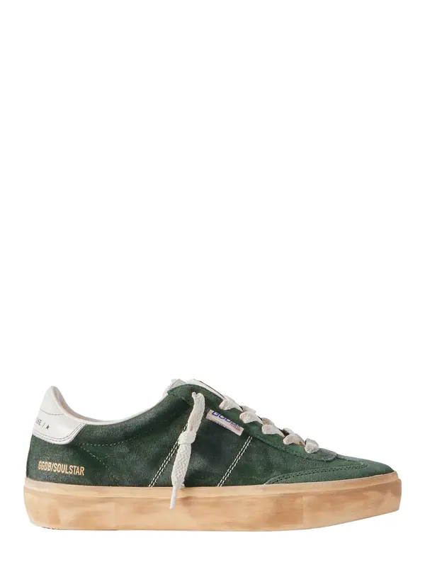 GOLDEN GOOSE DELUXE BRAND Soul-star Suede Sneakers - Green