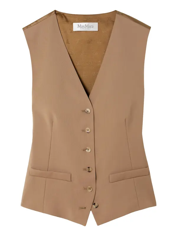 Max Mara Zuai Wool Vest - Brown