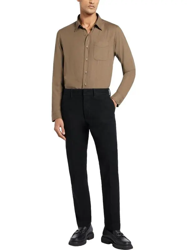 TOM FORD Patch-pocket Button-down Shirt - Neutrals