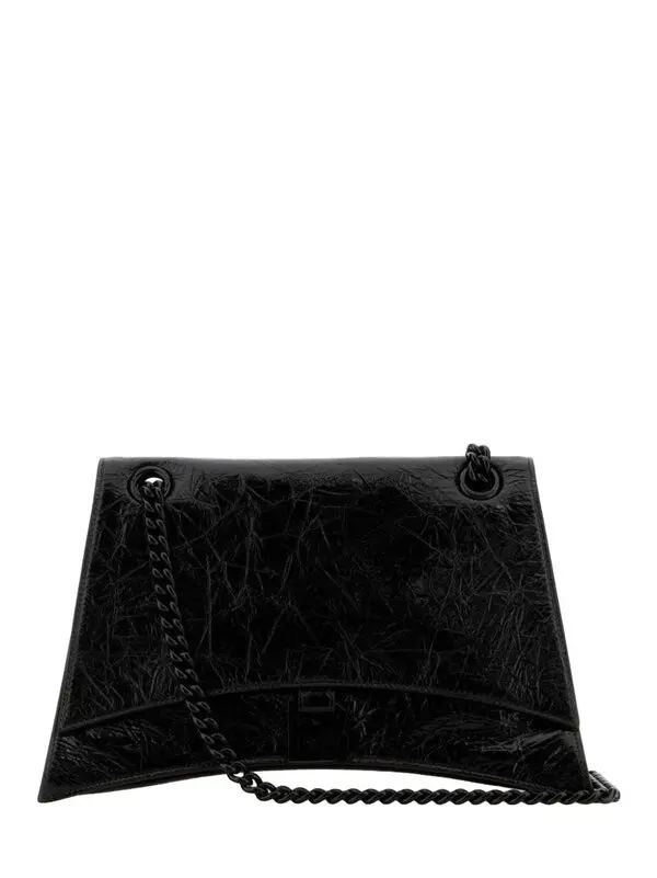 Balenciaga Crush Shoulder Bag - Black