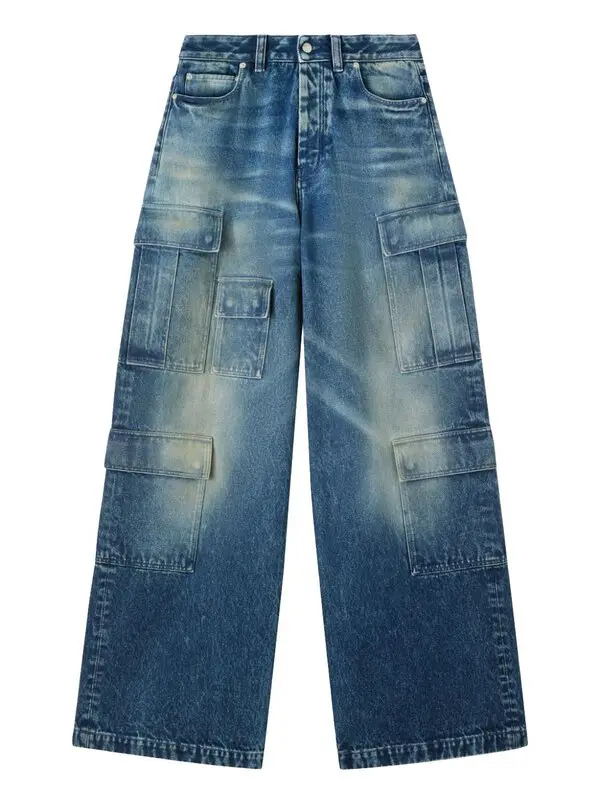 AMBUSH Cargo Wide-leg Jeans - Blue