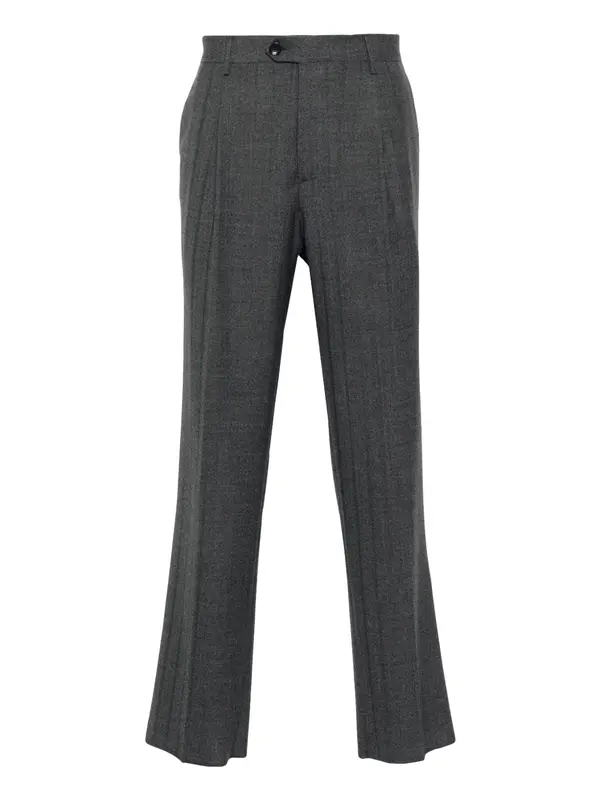 Etro Striped Pleated Trousers - Grey