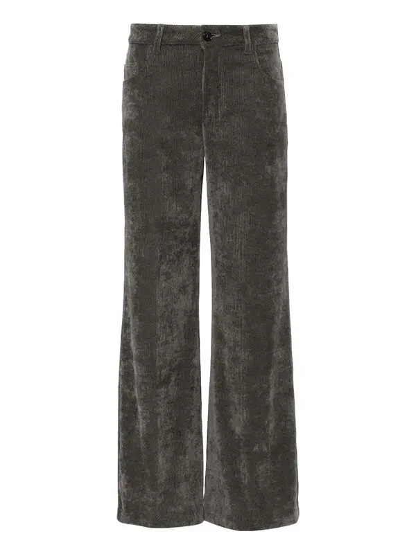 ERMANNO FIRENZE Logo-patch Palazzo Pants - Grey