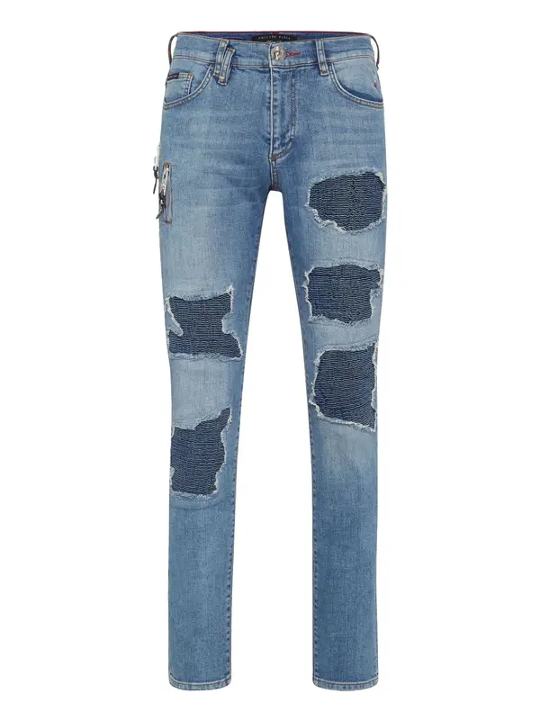 Philipp Plein Rock Star Skinny Jeans - Blue