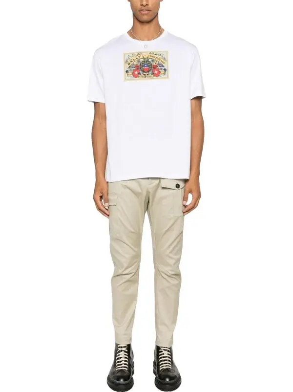 Bally Crest-print T-shirt - White