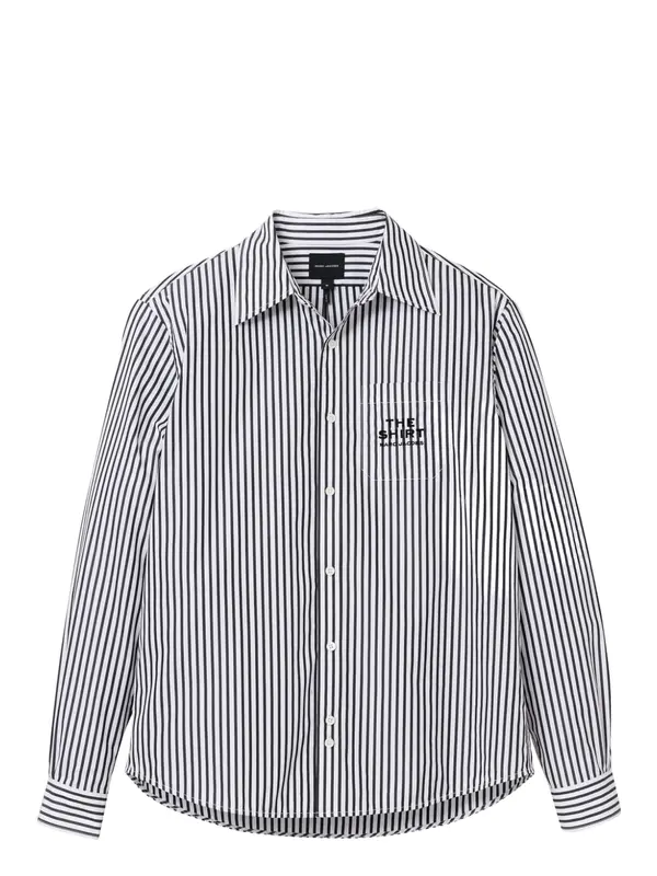 Marc Jacobs Striped Cotton Shirt - Black