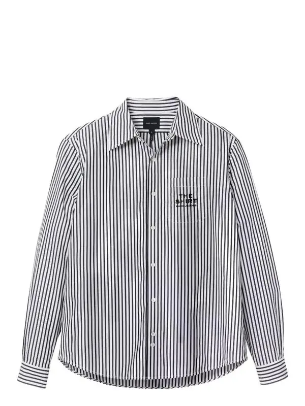 Marc Jacobs Striped Cotton Shirt - Black