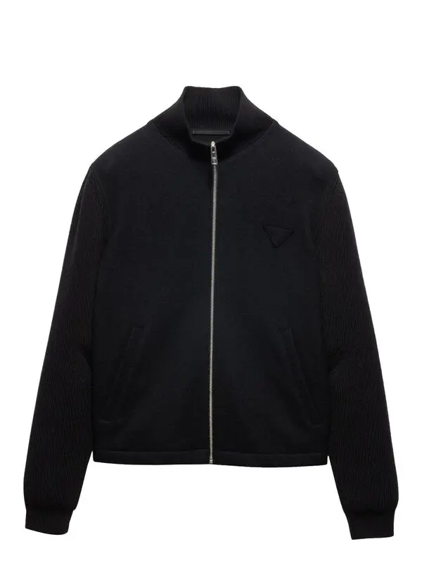 Prada Wool And Cashmere Cardigan - Black